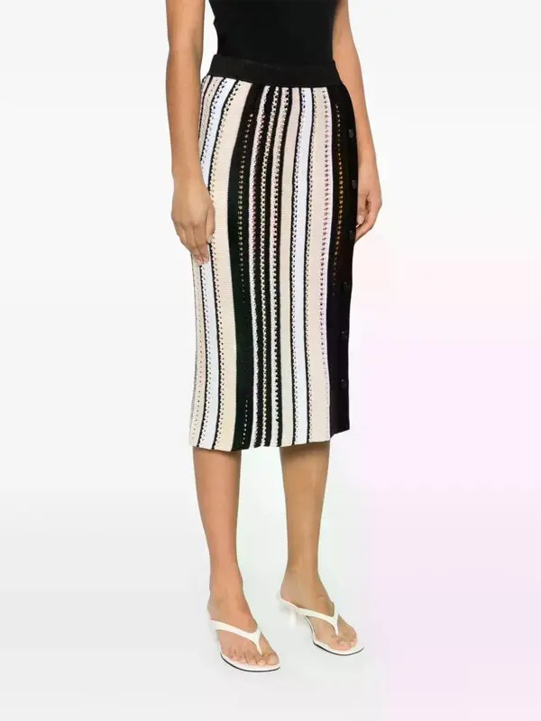 Missoni Striped Midi Skirt