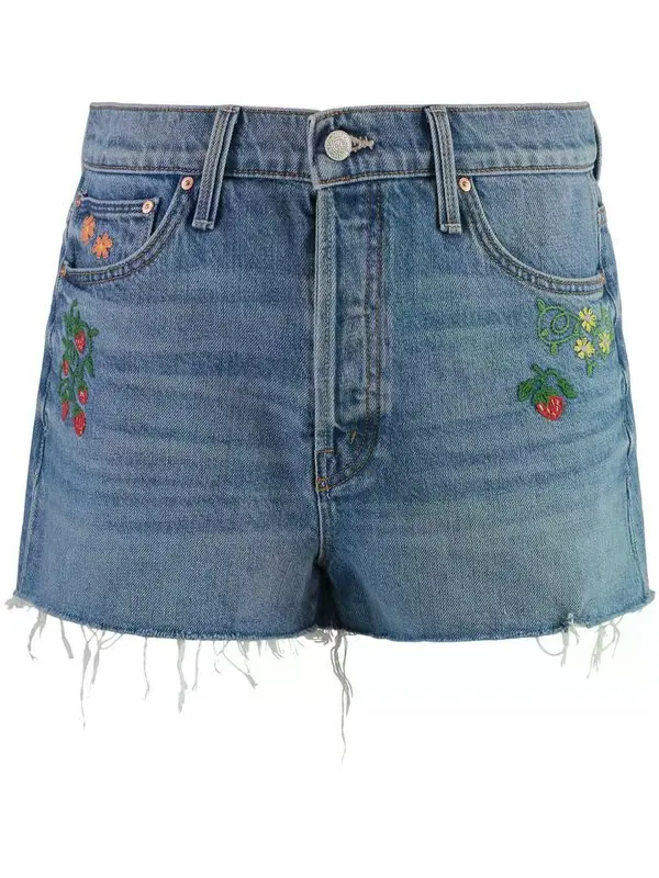 MOTHER The Ditcher Denim Shorts