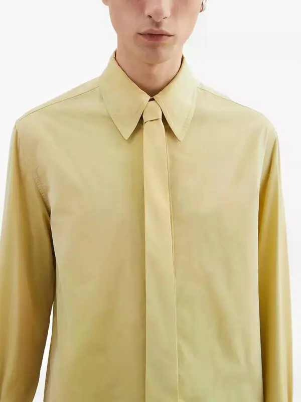 JIL SANDER Tie-detail Shirt - Yellow