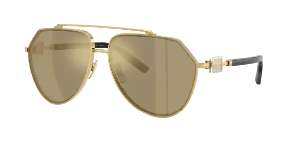 Dolce & Gabbana Sunglasses - Clear Mirror Real Yellow Gold