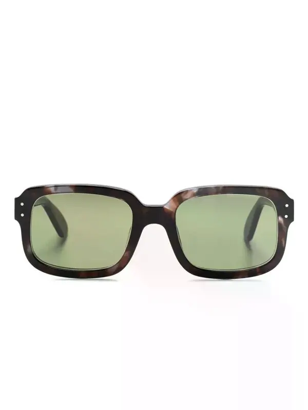 LESCA Dude Rectangle-frame Sunglasses