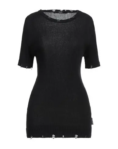 TAKESHY KUROSAWA Knitted Short Sleeve Top - Black