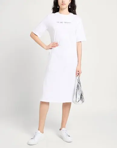 Armani Exchange Cotton Jersey Midi Dress