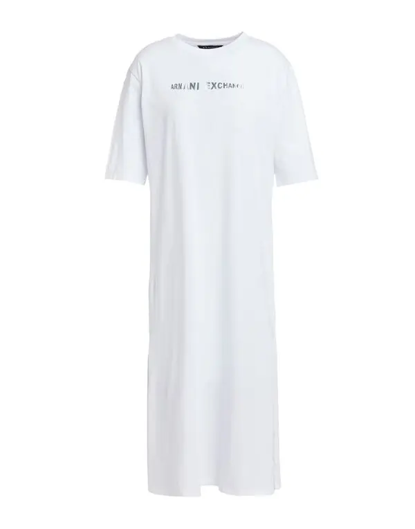 Armani Exchange Cotton Jersey Midi Dress