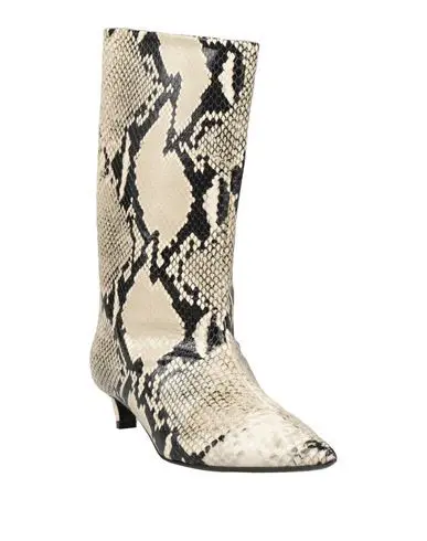 JIL SANDER Leather Snakeskin Ankle Boots