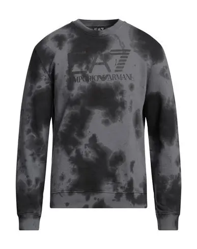 EA7 Cotton-elastane Tie-dyed Sweatshirt - Grey