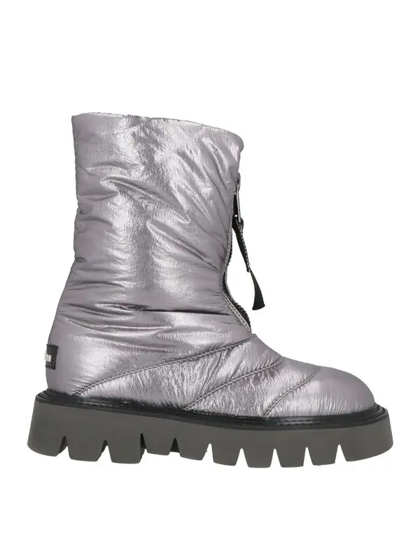 Elena Iachi Padded Textile Fiber Ankle Boots - Silver