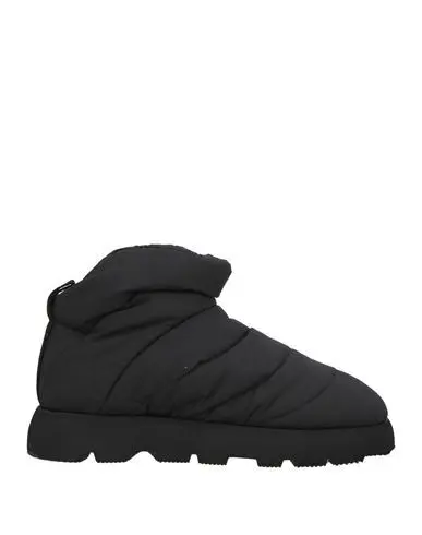 PIUMESTUDIO Padded Textile Fibers Ankle Boots - Black