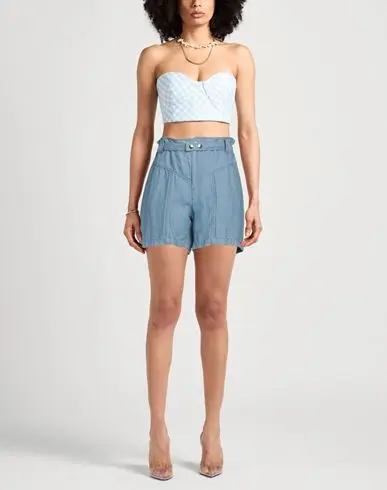 Isabel Marant Étoile Denim Shorts In Cotton And Linen