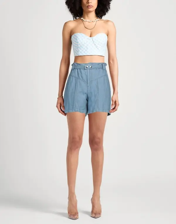 Isabel Marant Étoile Denim Shorts In Cotton And Linen