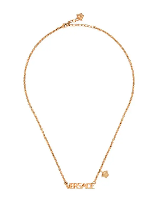 Versace Logo Necklace - Gold