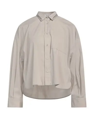 Brunello Cucinelli Shirt In Cotton, Polyamide, Elastane, And Silk