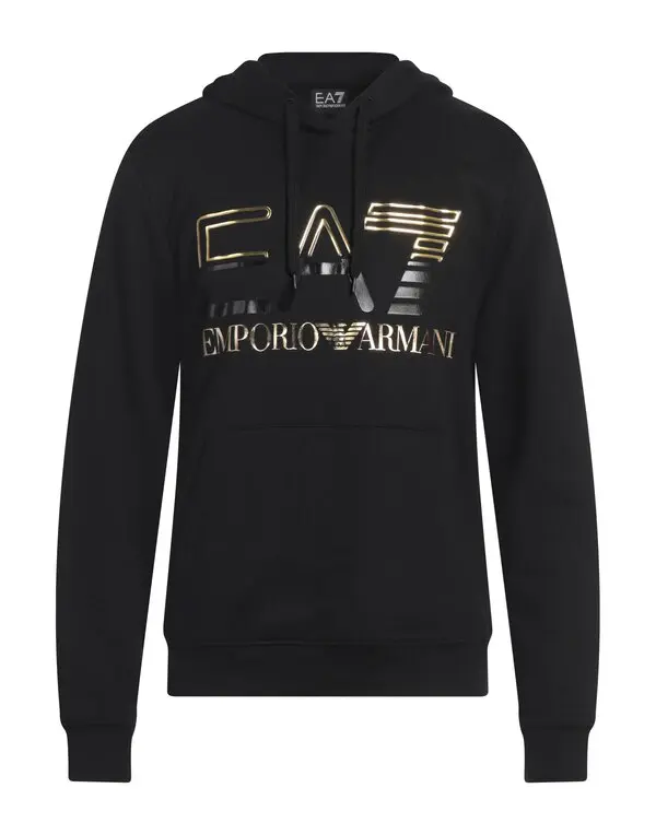 EA7 Cotton-blend French Terry Sweatshirt - Black