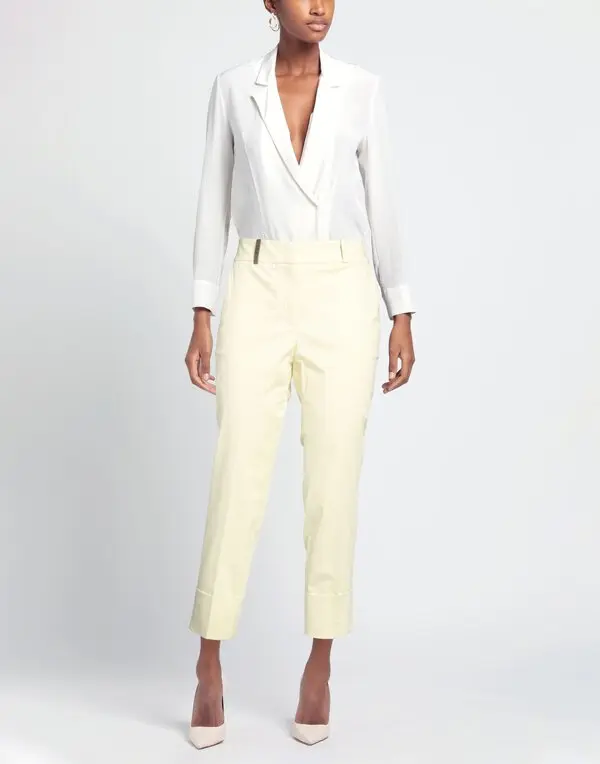 Peserico Tapered Embellished Pants - Yellow