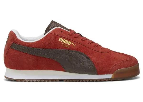 PUMA Roma Suede Sneakers - Mars Red/espresso Brown/gum