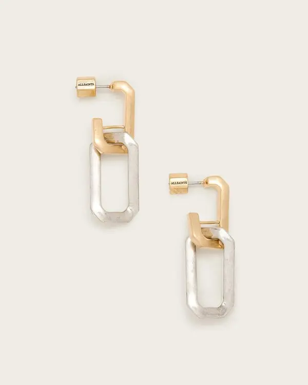 ALLSAINTS Ada Link Earrings - Silver Mix