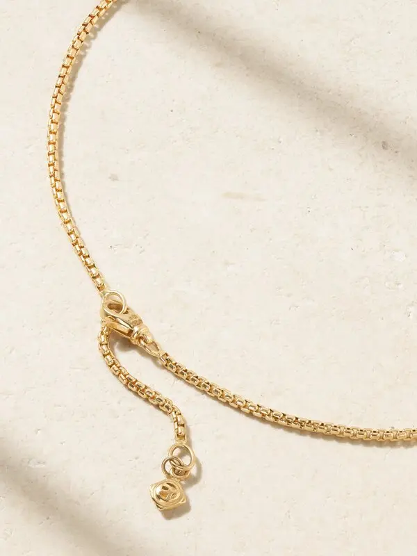 David Yurman Hollow Box Chain 18-karat Necklace - Gold