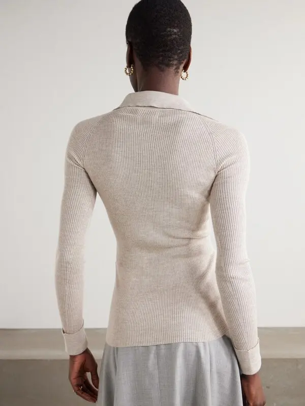 Sasuphi Ribbed Cashmere And Silk-blend Cardigan