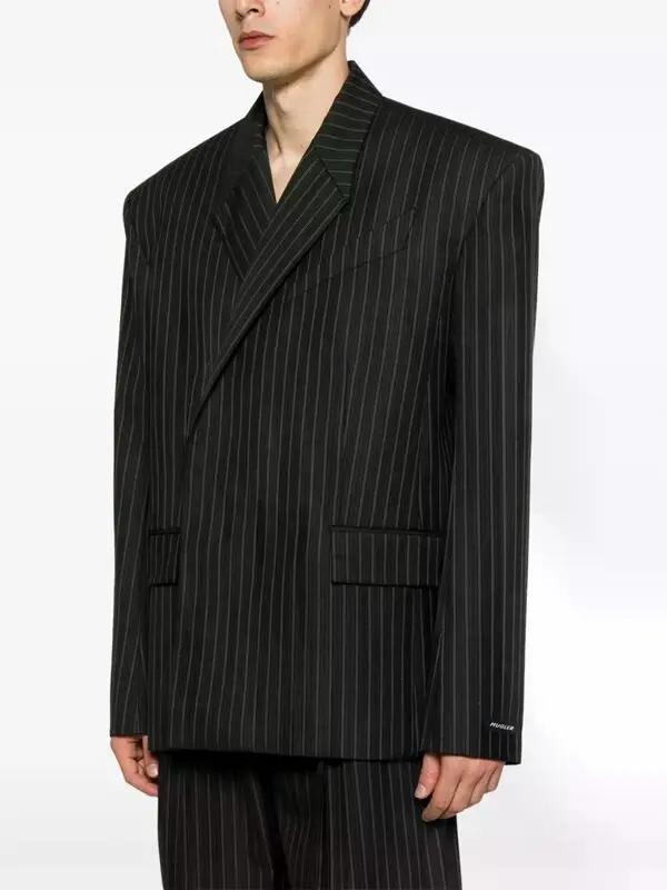 MUGLER Pinstripe Tailoring Blazer
