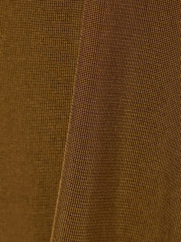 Saint Laurent Embellished Knitted Top - Brown