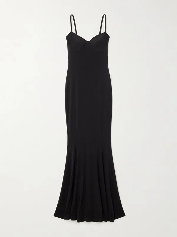 Norma Kamali Stretch-jersey Maxi Dress