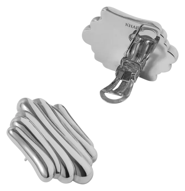 Khaite Crema -plated Clip-on Earrings