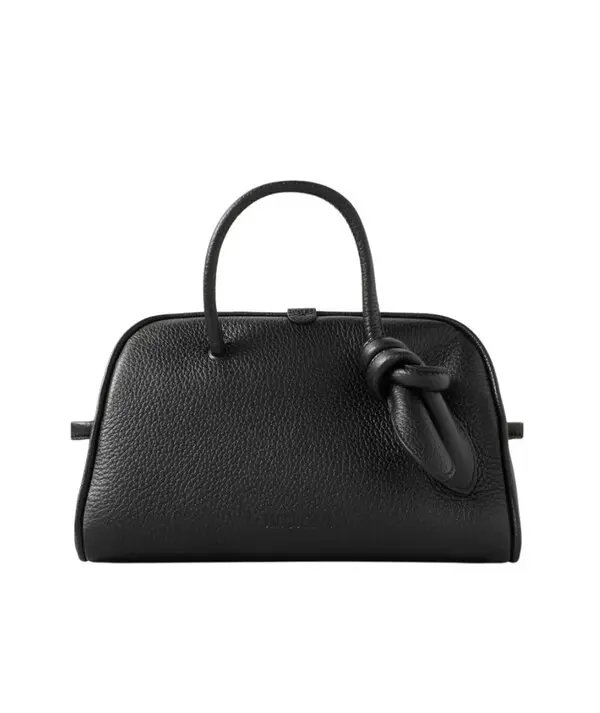 Jacquemus The Turismo Small Textured-leather Tote - Black