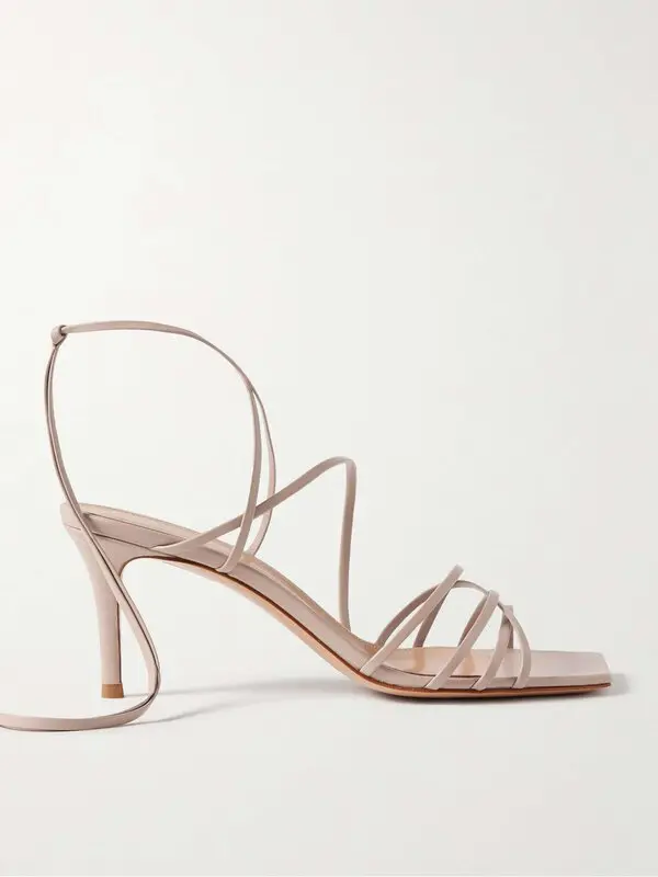 GIANVITO ROSSI 85 Leather Sandals