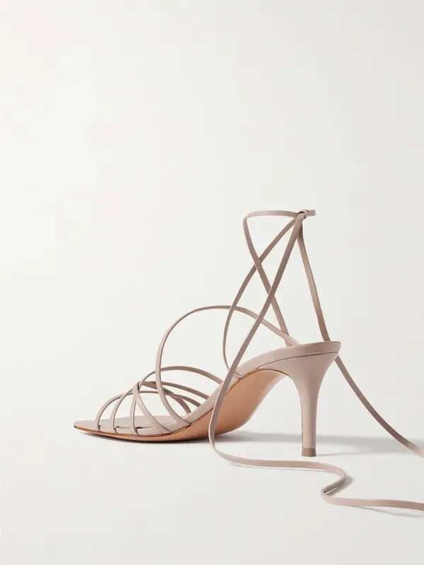 GIANVITO ROSSI 85 Leather Sandals