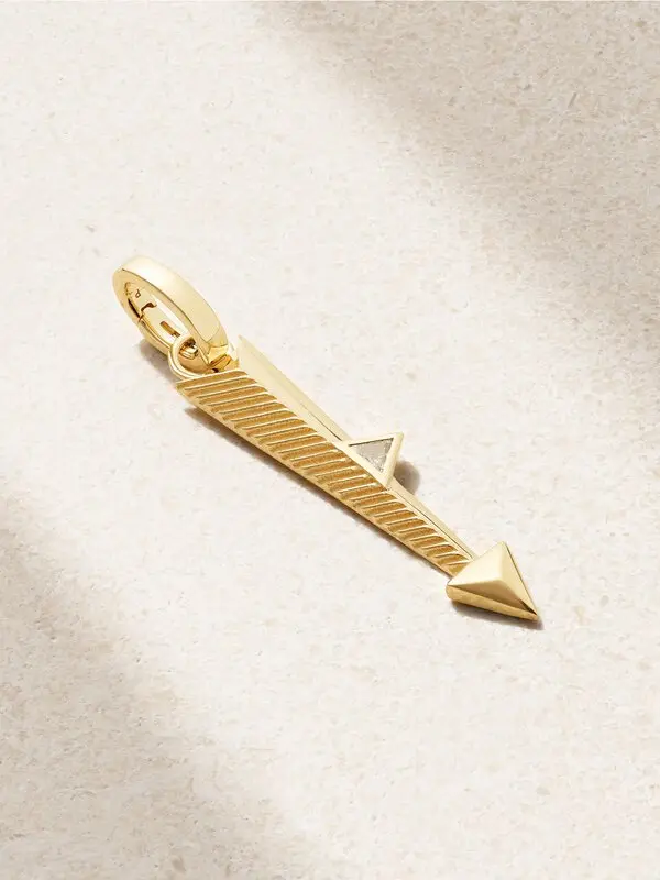 FOUNDRAE Arrow 18-karat Diamond Pendant - Gold