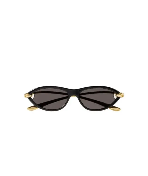 Bottega Veneta Knot Cat-eye Acetate And -tone Sunglasses - Gold