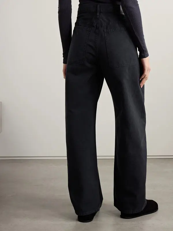 Citizens Of Humanity Ayla Cargo High-rise Wide-leg Jeans - Black