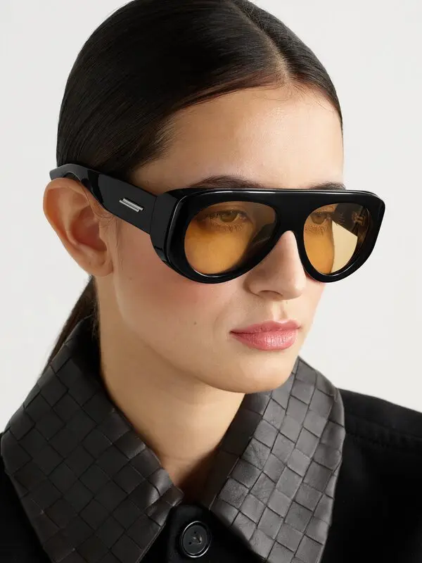 Bottega Veneta Osservatorio Oversized Aviator-style Sunglasses