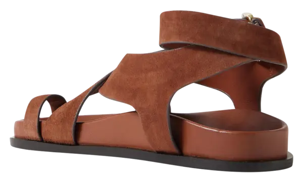 A.emery Jalen Suede And Leather Sandals