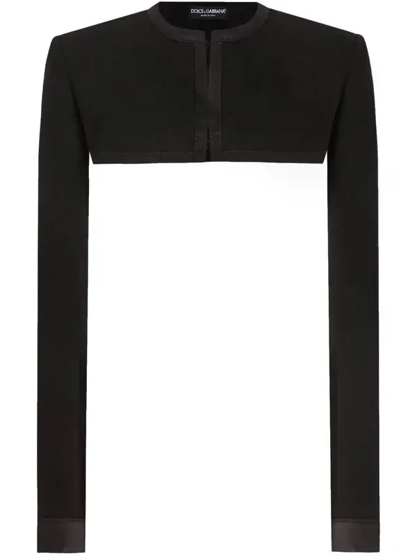 Dolce & Gabbana Cropped Jacket - Black