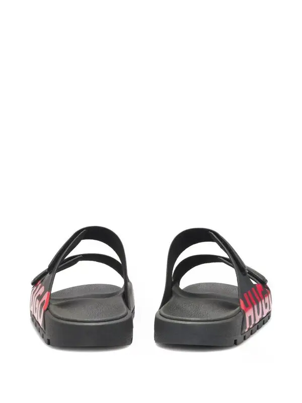 Hugo Logo-print Slides - Black