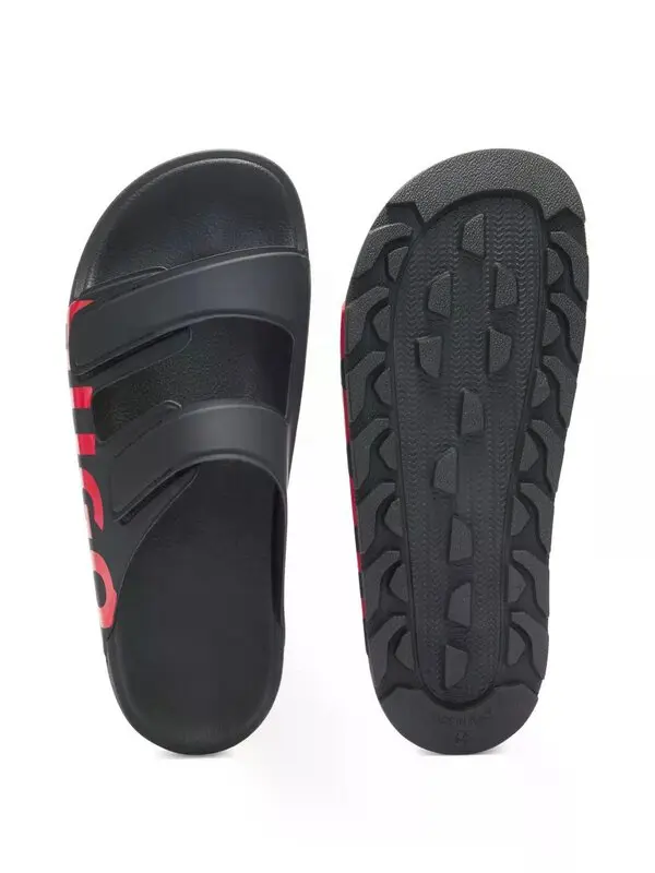 Hugo Logo-print Slides - Black