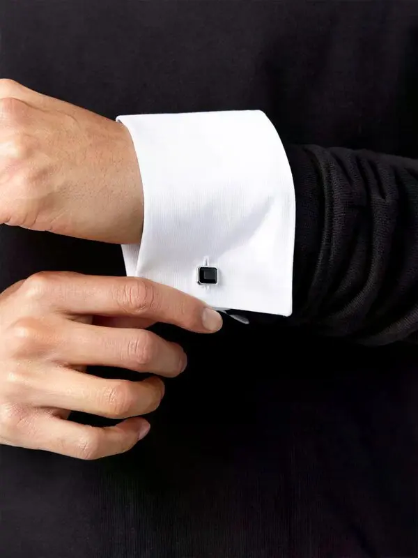 Mateo Sterling Onyx Cufflinks