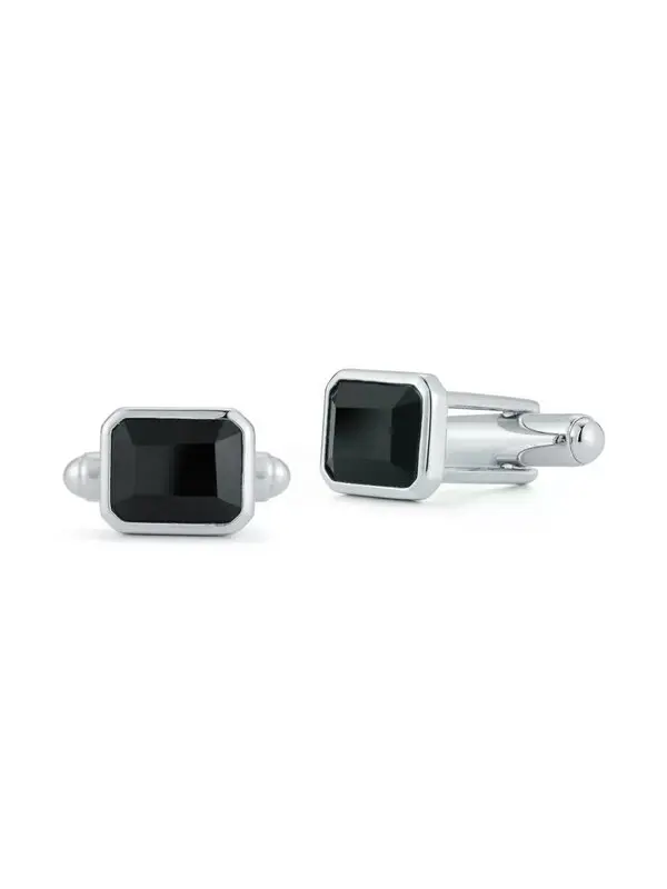 Mateo Sterling Onyx Cufflinks