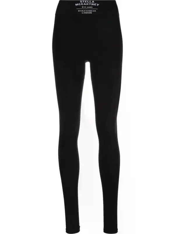 Stella McCartney Logo-print Ribbed Leggings