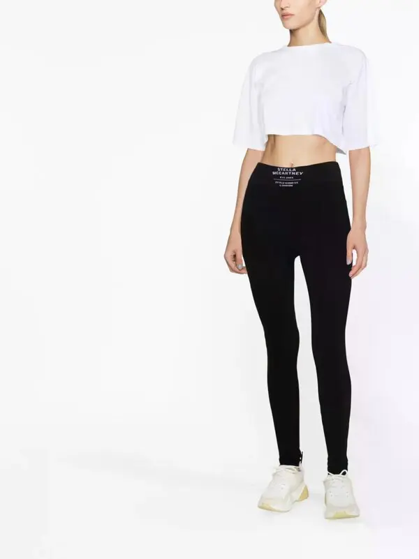 Stella McCartney Logo-print Ribbed Leggings