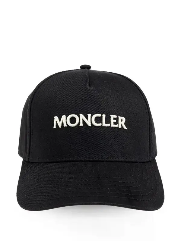 Moncler Logo-embroidered Gabardine Cap - Black