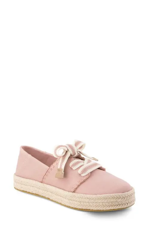 Toms Carolina Lace-up Espadrille Sneaker - Medium Pink