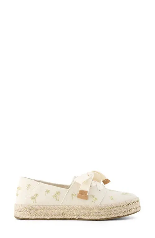 Toms Carolina Lace-up Espadrille Sneaker - Natural