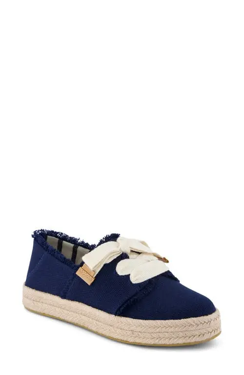 Toms Carolina Lace-up Espadrille Sneaker - Navy