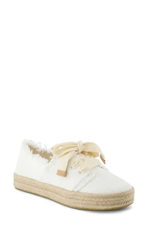 Toms Carolina Lace-up Espadrille Sneaker - White
