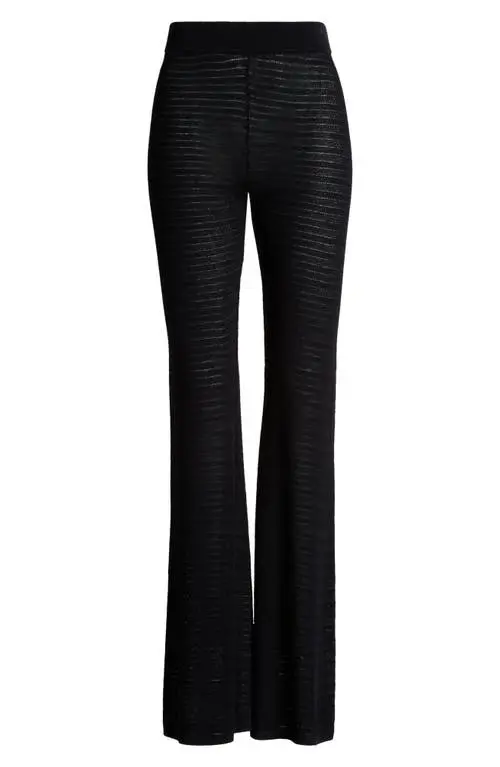Solid & Striped The Faye Open Stitch Cover-up Pants - Noir