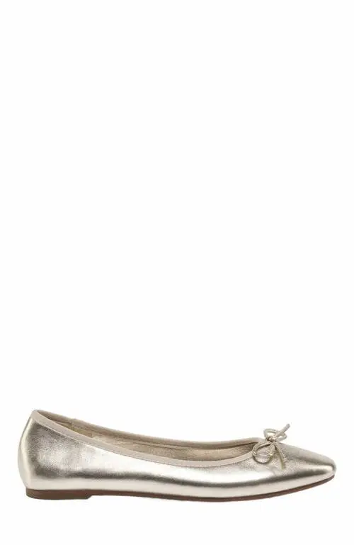 GRACE FOOTWEAR Lily Ballerina Flats - Light Gold
