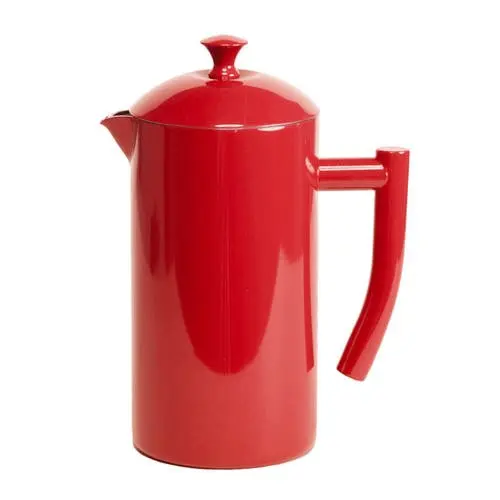 FRIELING Double-walled Stainless Steel French Press Coffee Maker - Shiraz Red