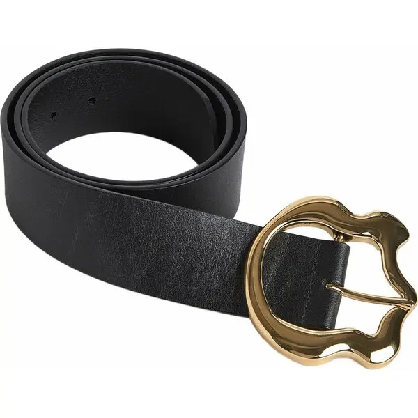 Cynthia Rowley Signature Buckle Belt - Black